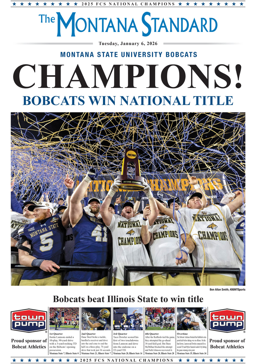 MSU Championship Poster - The Montana Standard – Billings Gazette Store