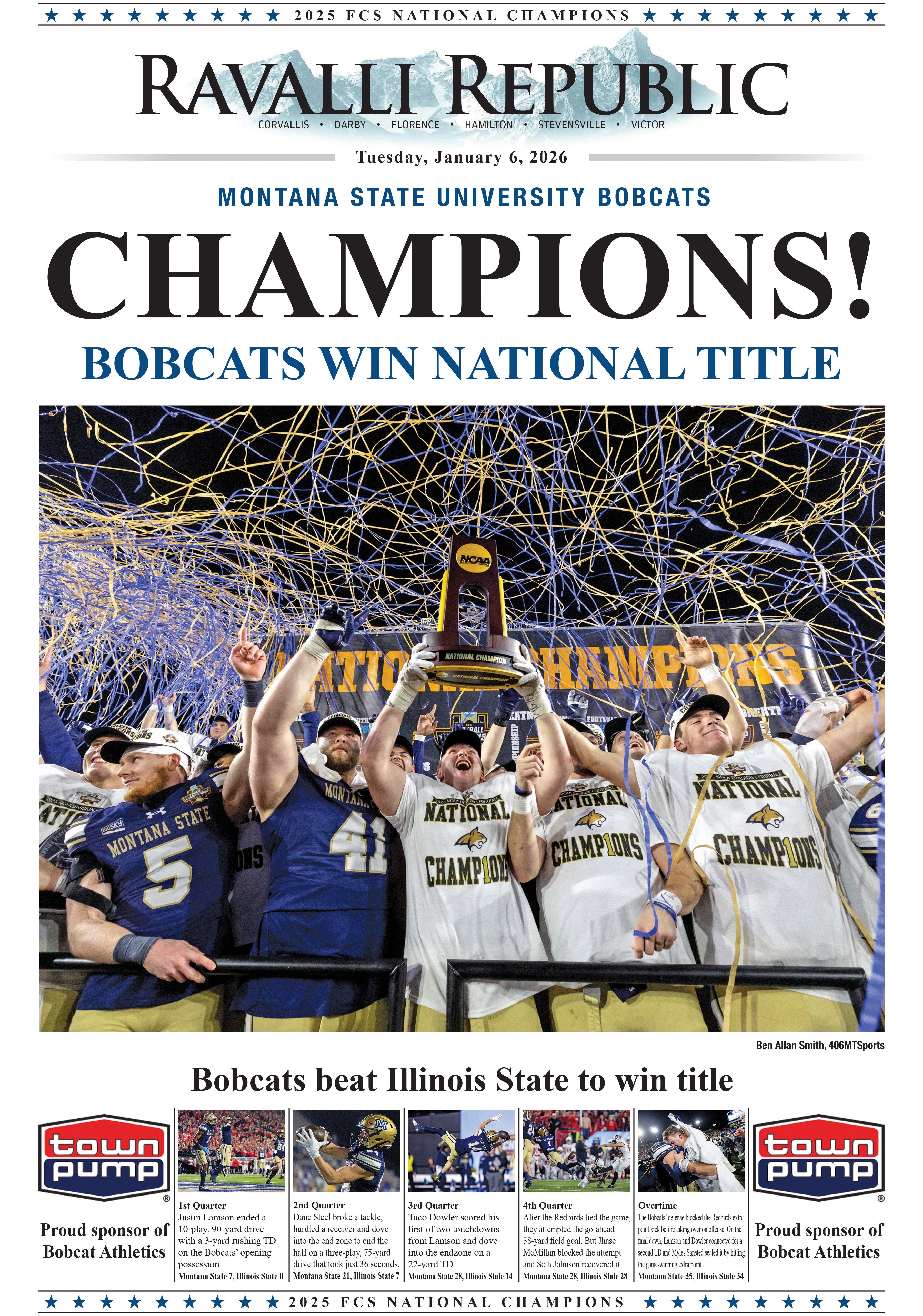 MSU Championship Poster - Ravalli Republic – Billings Gazette Store