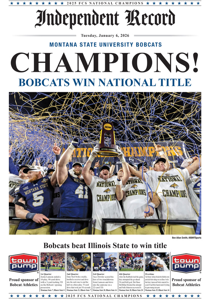 MSU Championship Poster - Independent Record – Billings Gazette Store